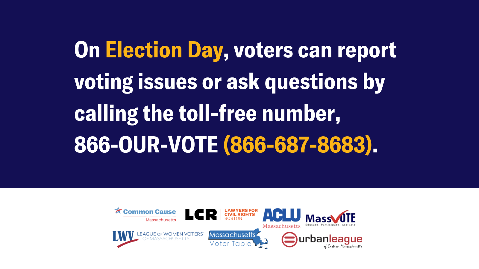 Voter hotline to answer Election Day questions - ACLU of Massachusetts